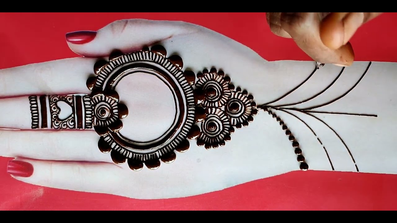 beautiful ring mehndi design || beautiful mehndi design || mehndi ...