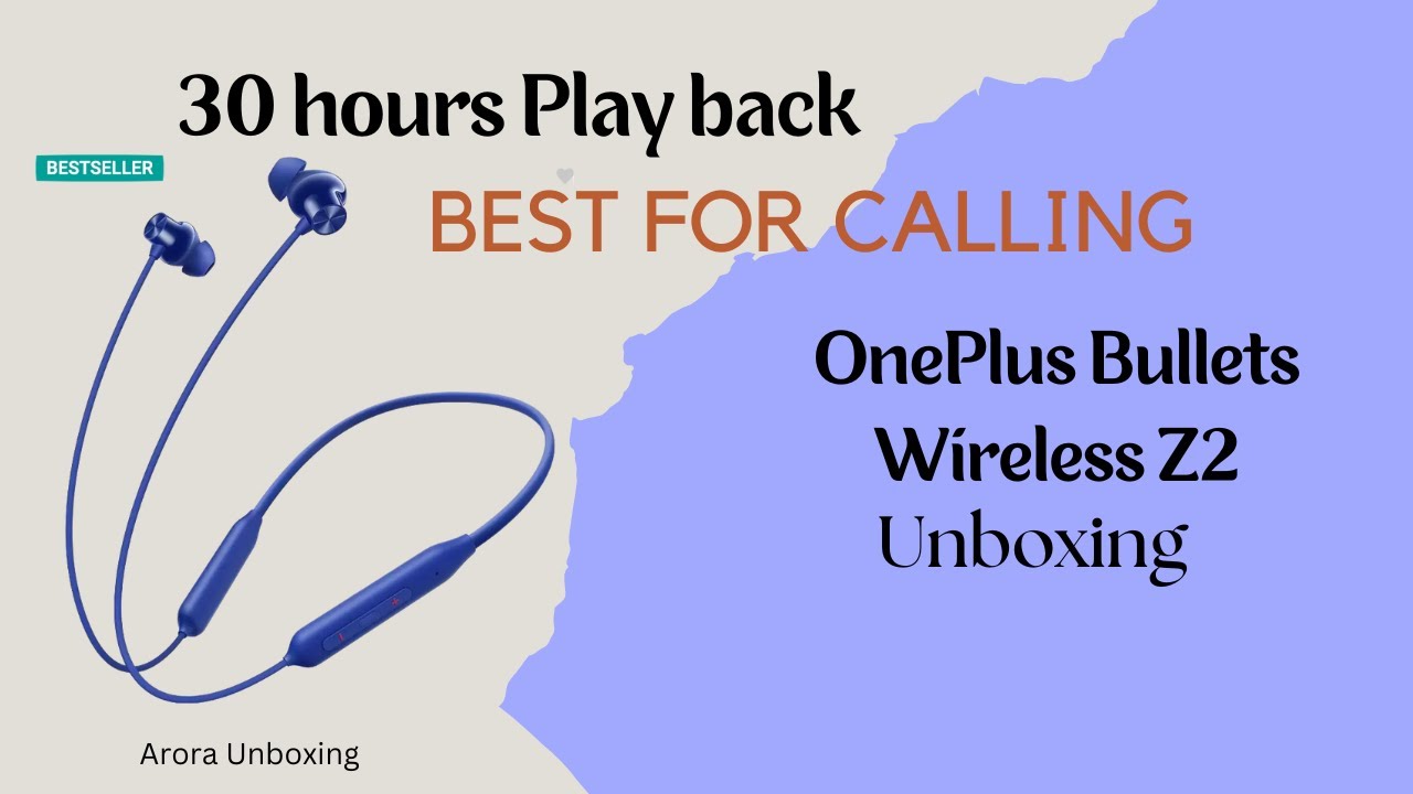 OnePlus Bullets Wireless Z2 Bluetooth Headset | Arora Unboxing - YouTube
