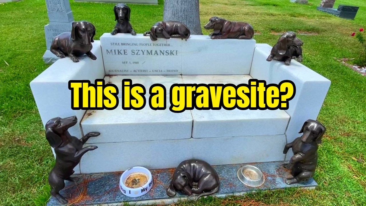 Is this the CUTEST gravesite in the world? - YouTube
