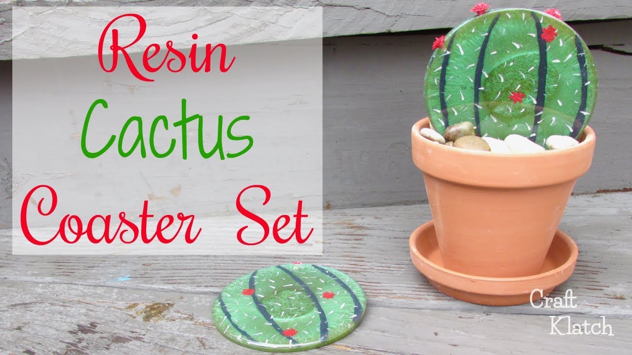 DIY Resin Cactus Coasters | Another Coaster Friday | Craft Klatch - YouTube