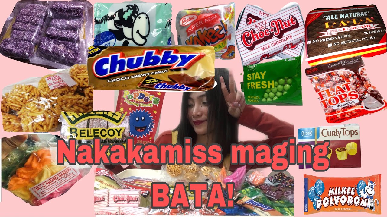 BATANG 90’S CANDIES PINOY ASMR MUKBANG SWEETNESS OVERLOAD! - YouTube