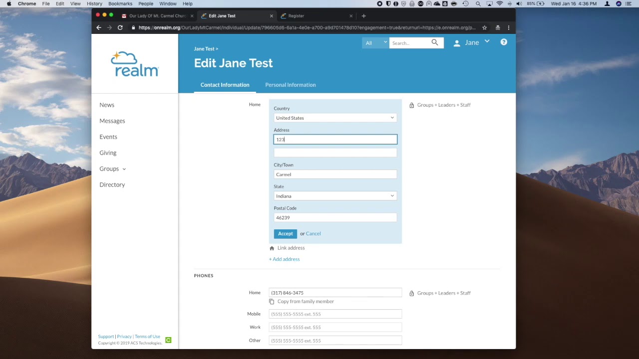 Realm Account Set Up - YouTube