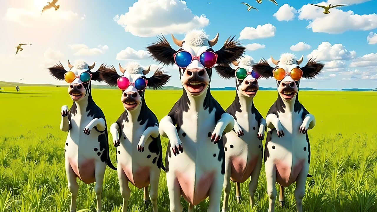 Cow Sings & Dances To Hilarious Song #cow #cowvideos - YouTube