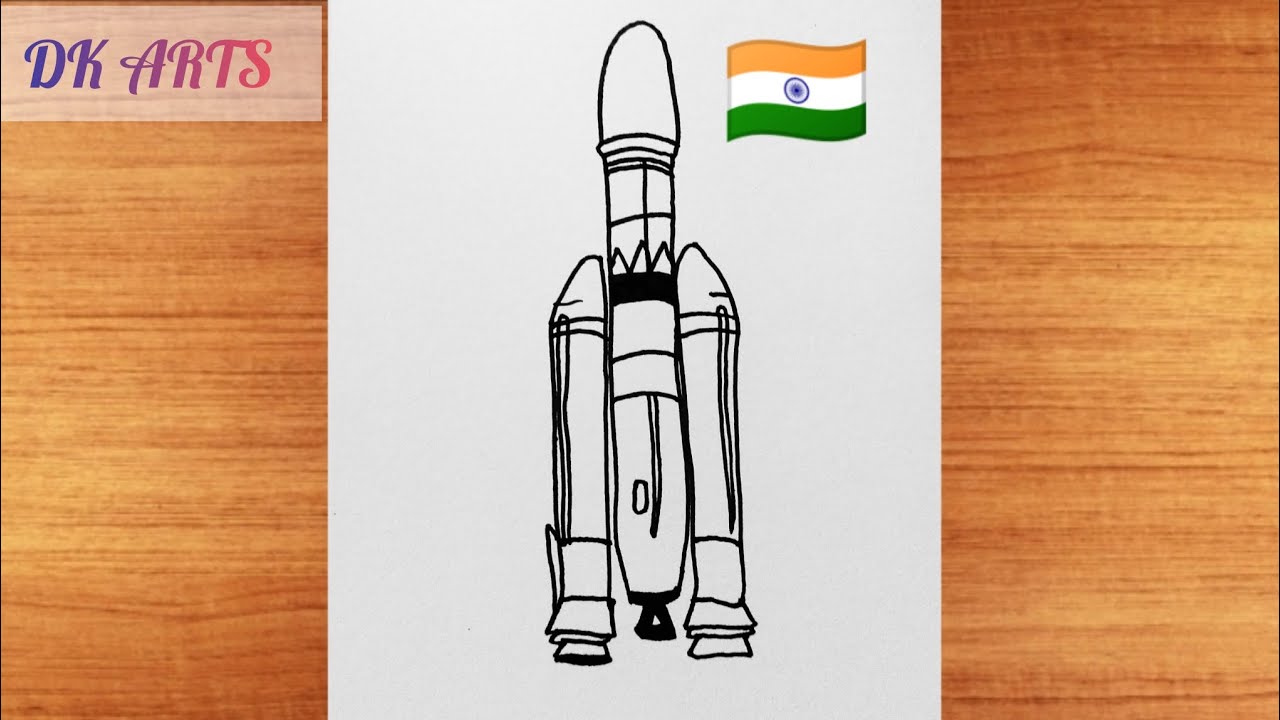 Chandrayaan 3 drawing very easy 🇮🇳 ️🌙 - YouTube