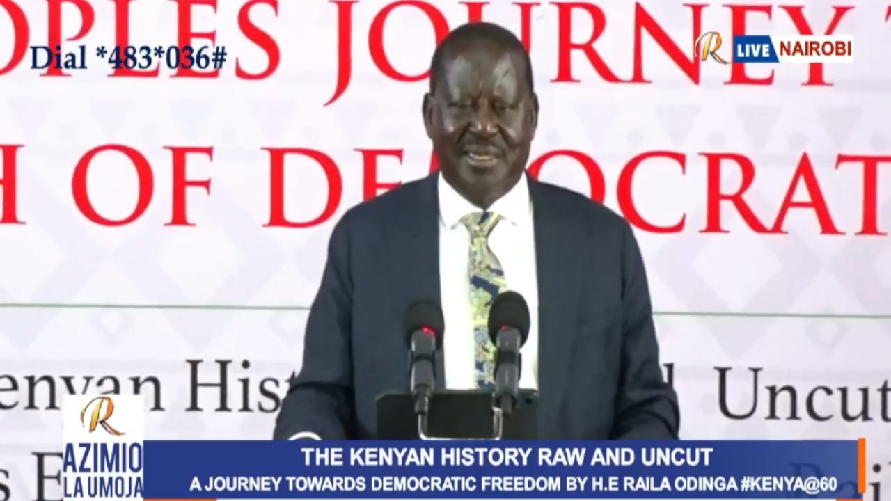 LIVE: RAILA ODINGA SPEAKING NOW IN NAIROBI! - YouTube