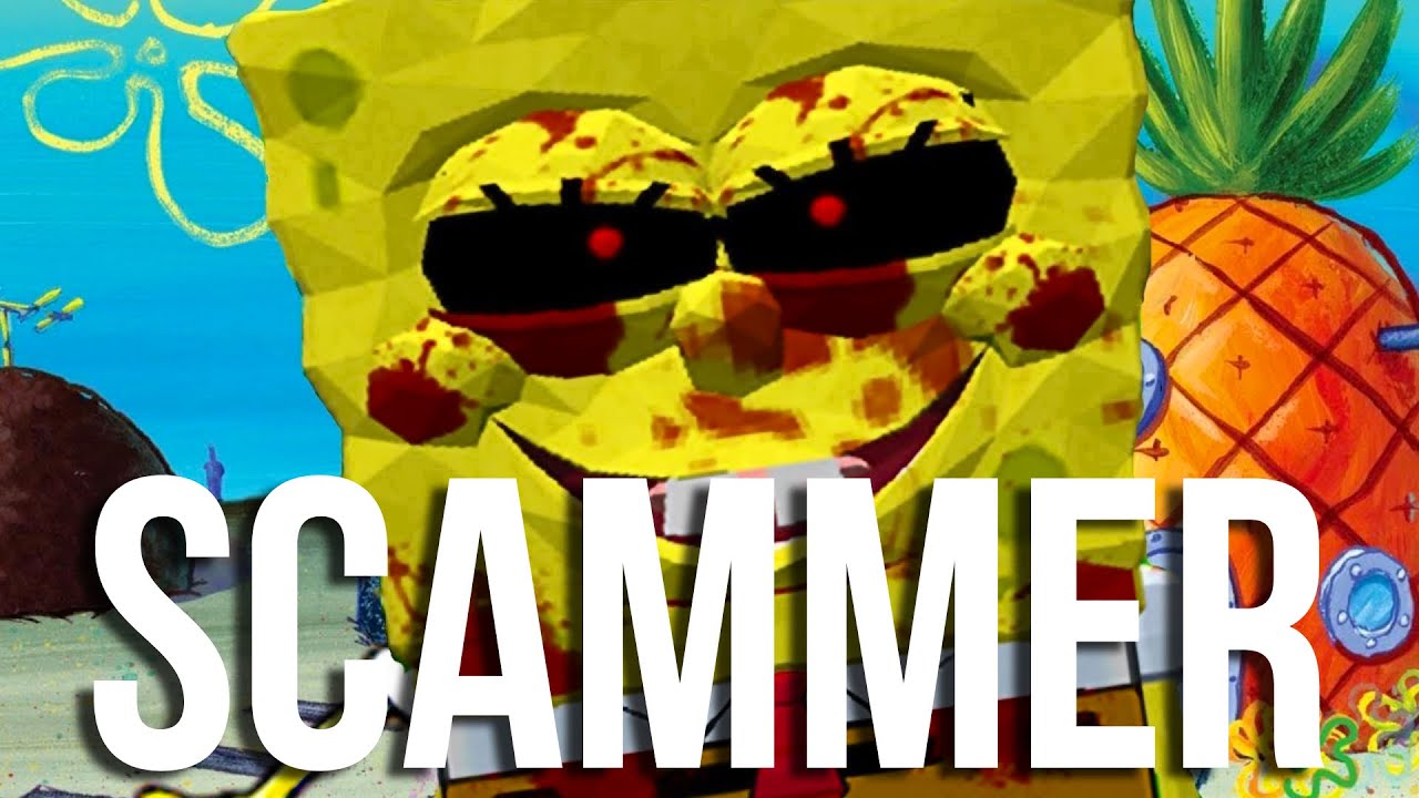 SpongeBob scammed me... (in roblox) - YouTube