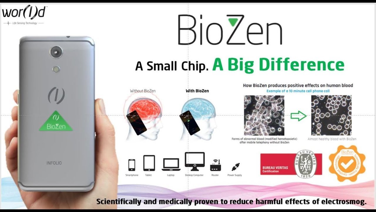 Chip Biozen lá chắn sóng điện từ - Thiết bị công nghệ cao - YouTube