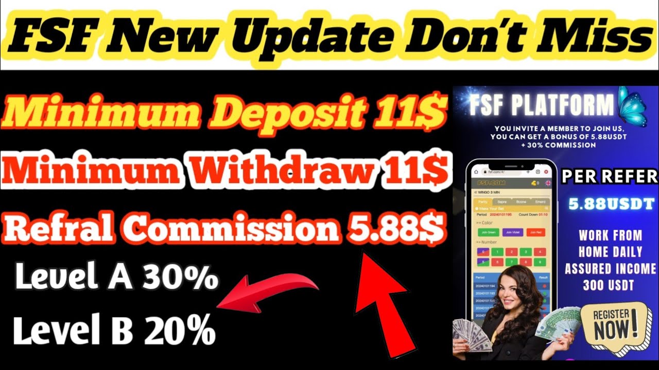 FSF New Update || Three Time Daily Signal || FSF Refral Reward 5.88 ...