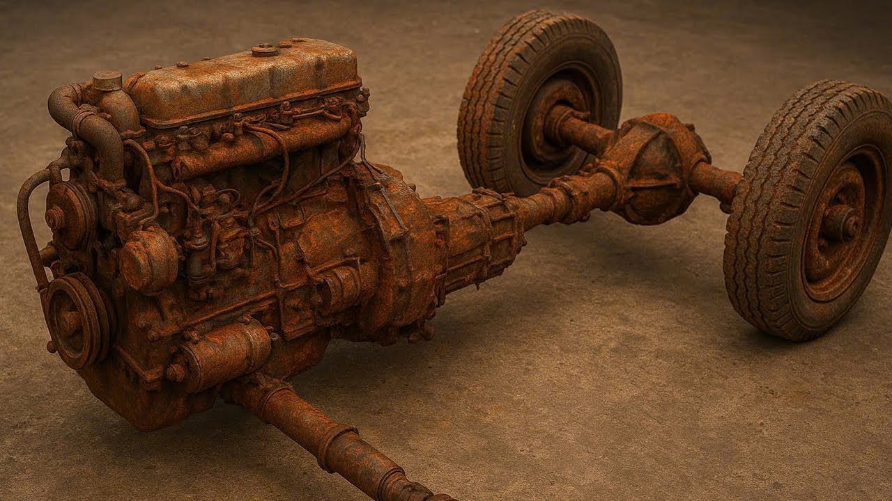 From Rust to Glory: Full Restoration of Truck Engine, Gearbox & Rear ...