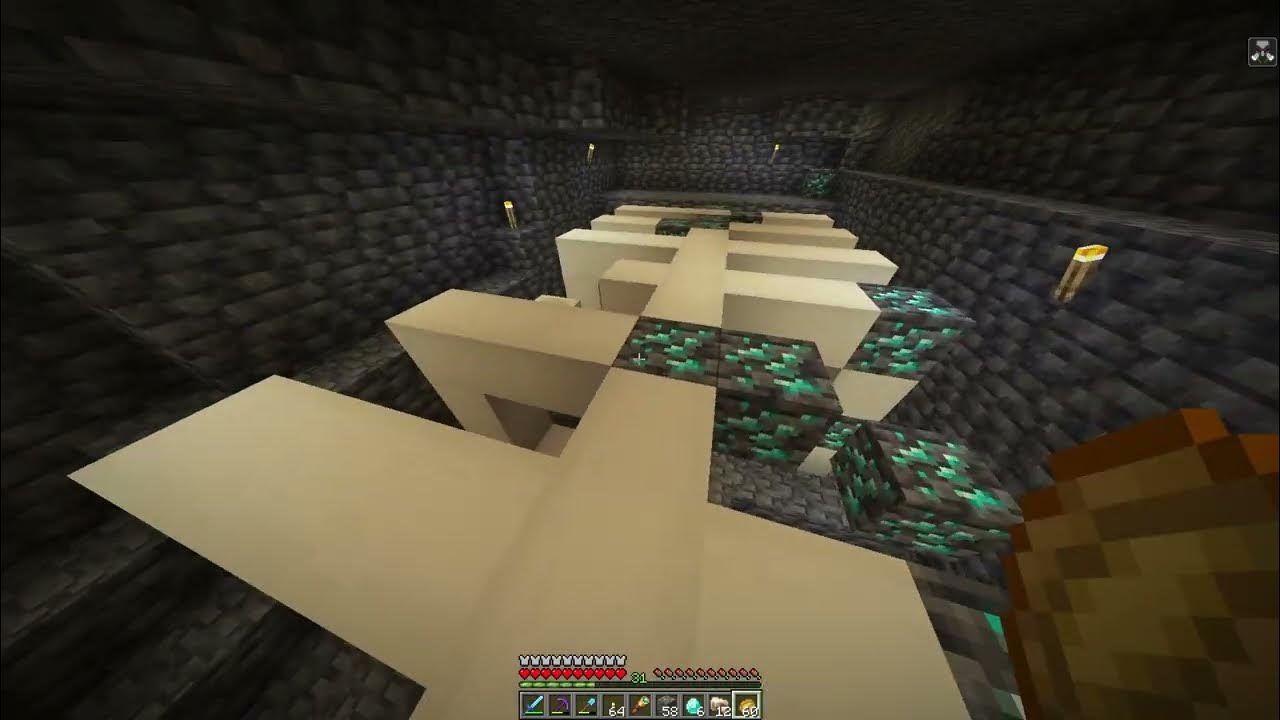Rare diamond fossil - Minecraft - YouTube