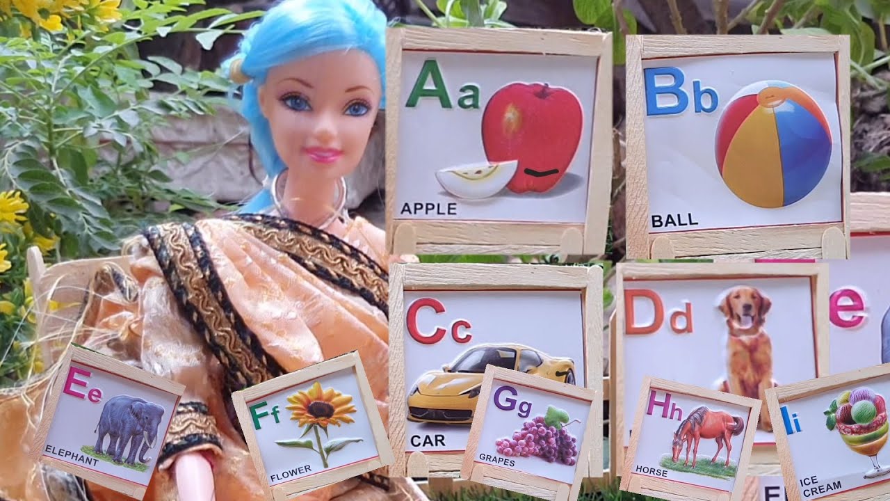 barbie teacher abcd alfabat/ barbie task/toy story - YouTube