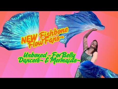 You've NEVER seen Flow Fans for Belly Dance and Mermaids like this! 🐚✨ Unboxing and First try 🧜‍♀️