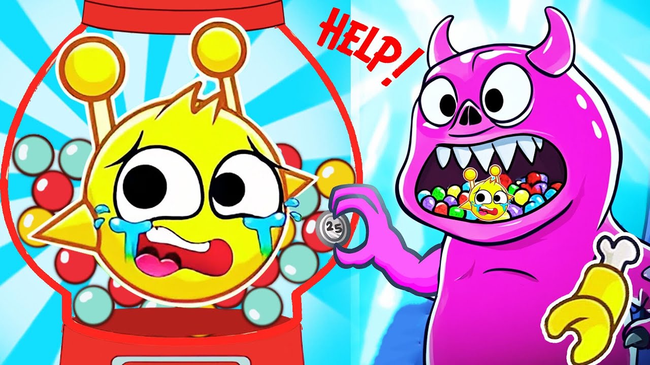 Candy Monsters with SIMON in Vending Machine - YouTube