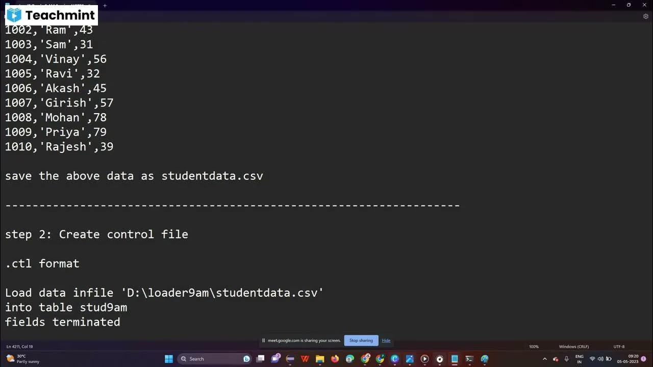 Oracle SQL Loader April Batch - 2 - YouTube