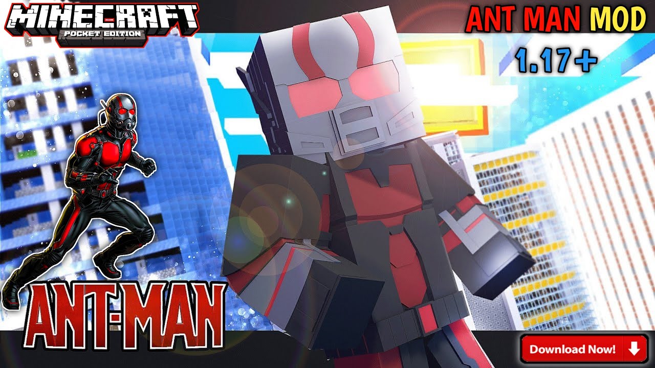 √ant man mod minecraft pe 1.17 |ant man addon minecraft pe 1.17 |antman ...