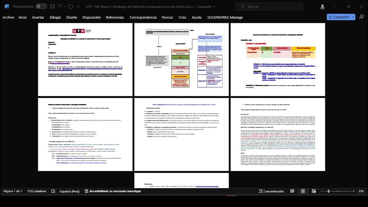 📝 Semana 08 - Tema 01: Tarea - Aplicando la estrategia de definición ...