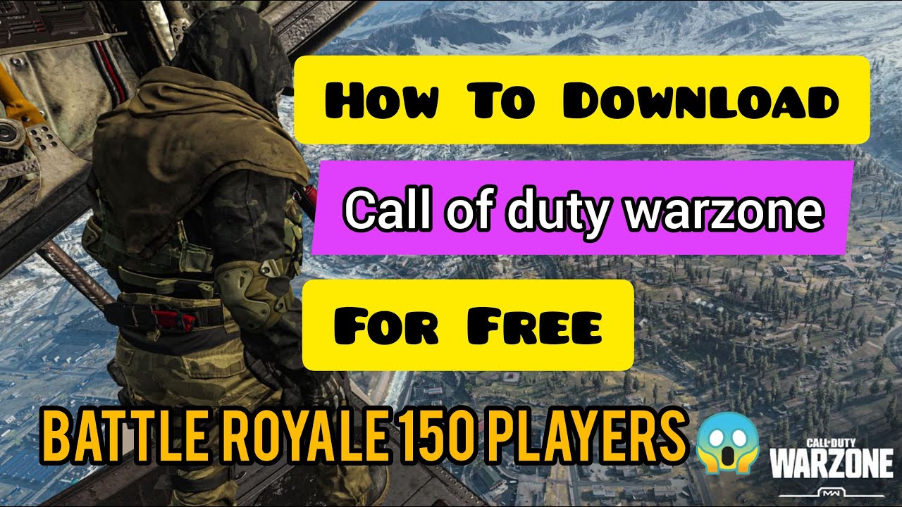 How To Download Call Of Duty WARZONE | Windows 10 Recommended ...