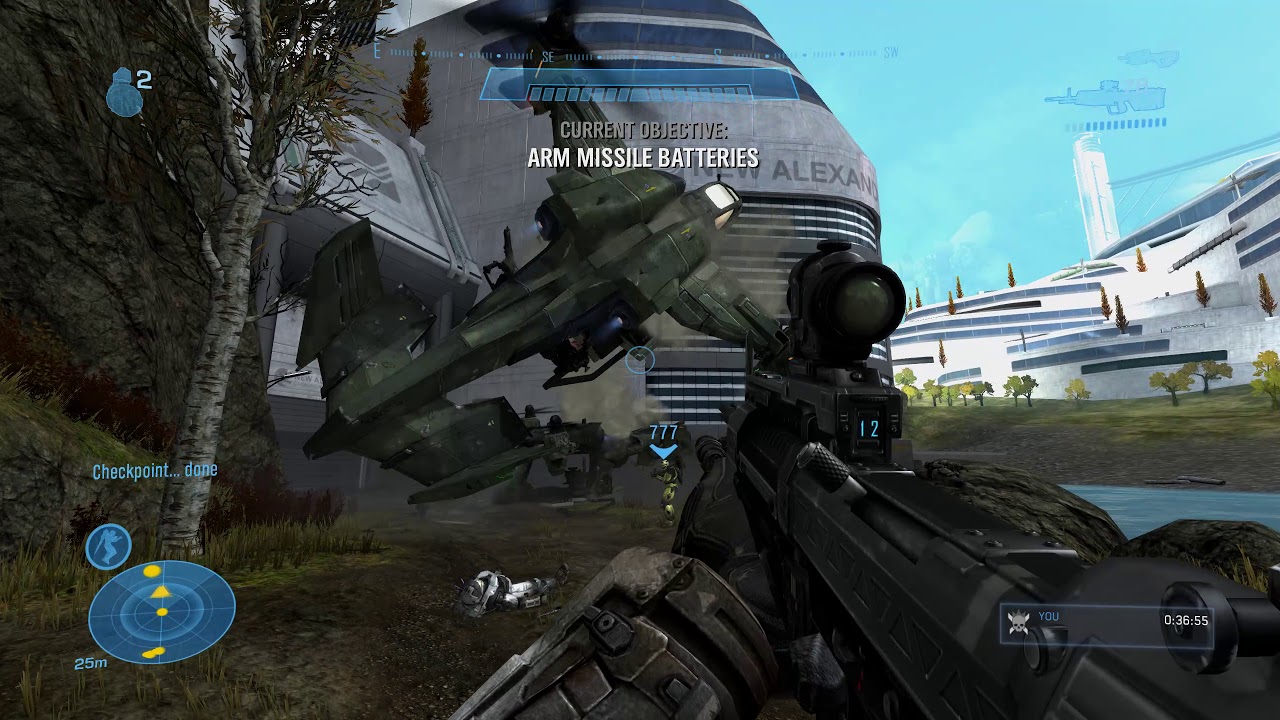 Totally normal Halo Reach helicopter landing and takeoff - YouTube