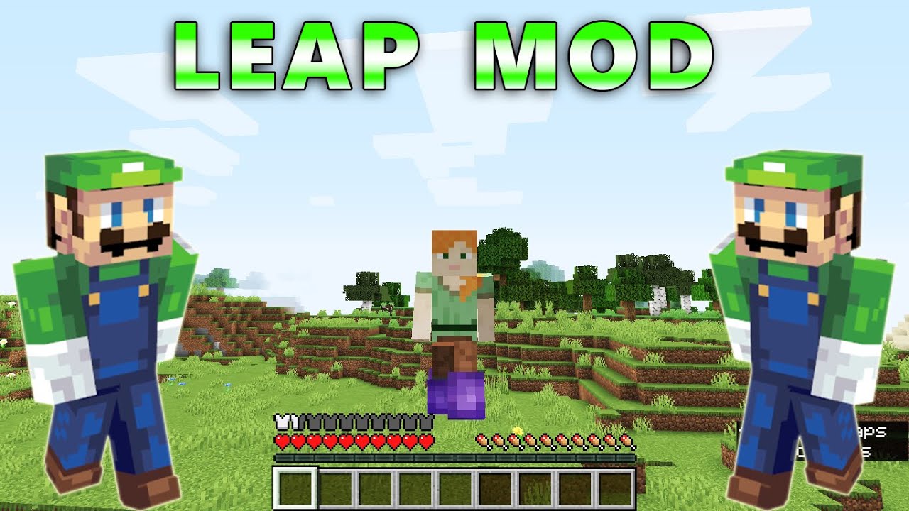 Leap Mod 1.16.5 - How to Leap and Double Jump in Minecraft - YouTube
