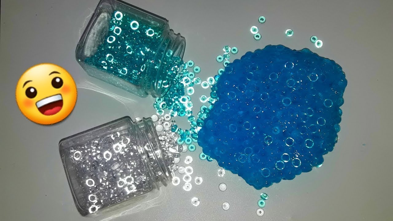 SLIME AVEC DES PERLES DE PLUIE ( FISHBOWL SLIME ) - YouTube