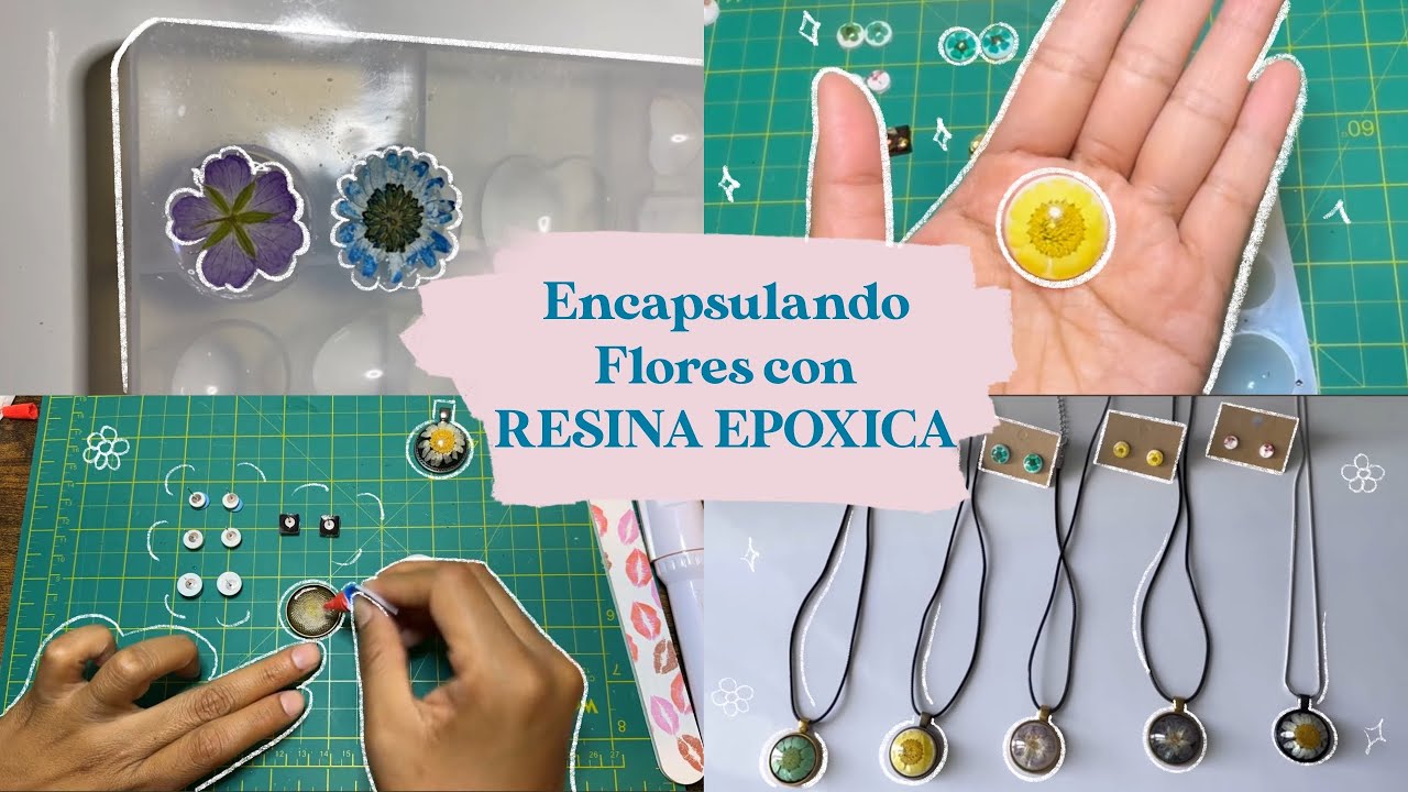 ENCAPSULADO DE FLORES EN RESINA EPOXICA | Resina Paso a paso | Resina ...
