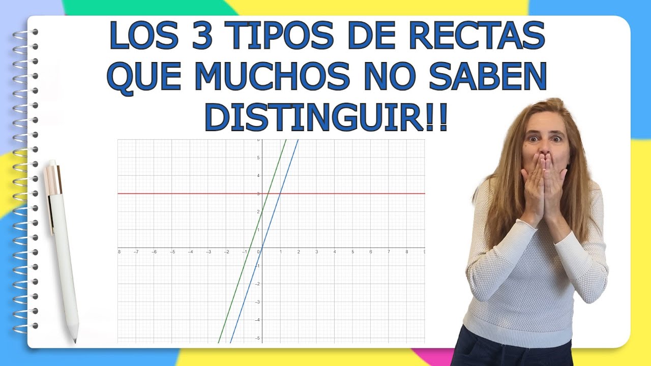 LOS 3 TIPOS DE RECTAS QUE MUCHOS NO SABEN DISTINGUIR #matematika # ...