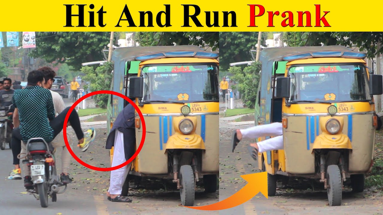Hit and Run Prank Part 2 Epic Reaction 😂😂 - YouTube