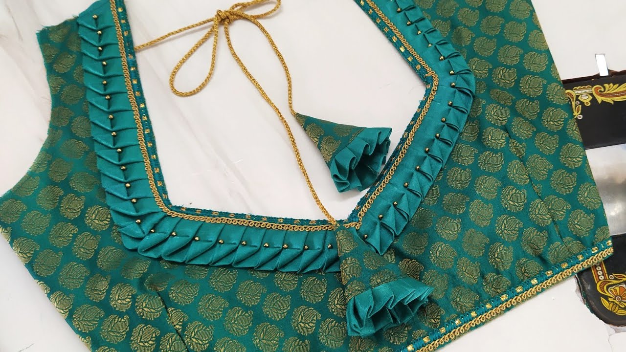 Designer blouse back neck design | blouse | cutting and stitching ...
