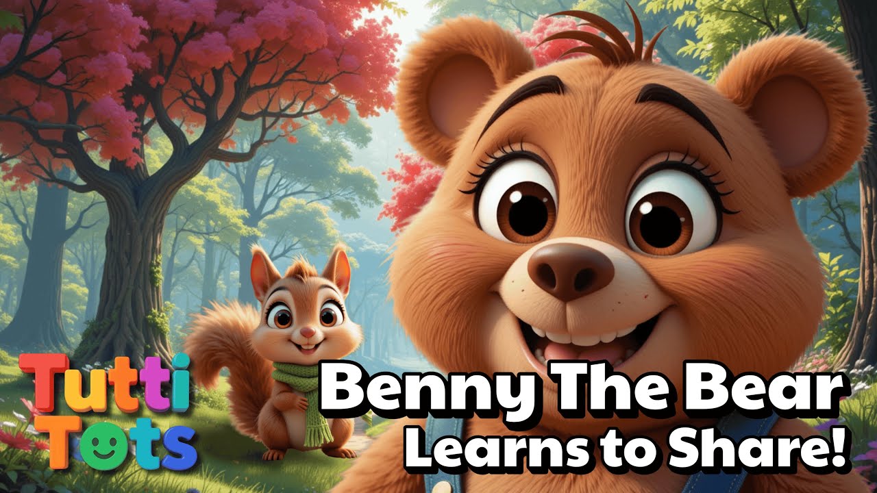 Benny the Bear Learns to Share 🧸 Heartwarming Pixar-Style Story for ...