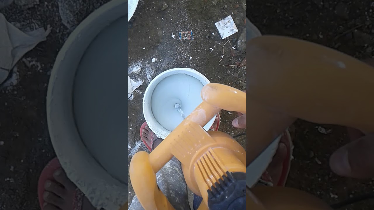 Wall putty mixing Machine - YouTube