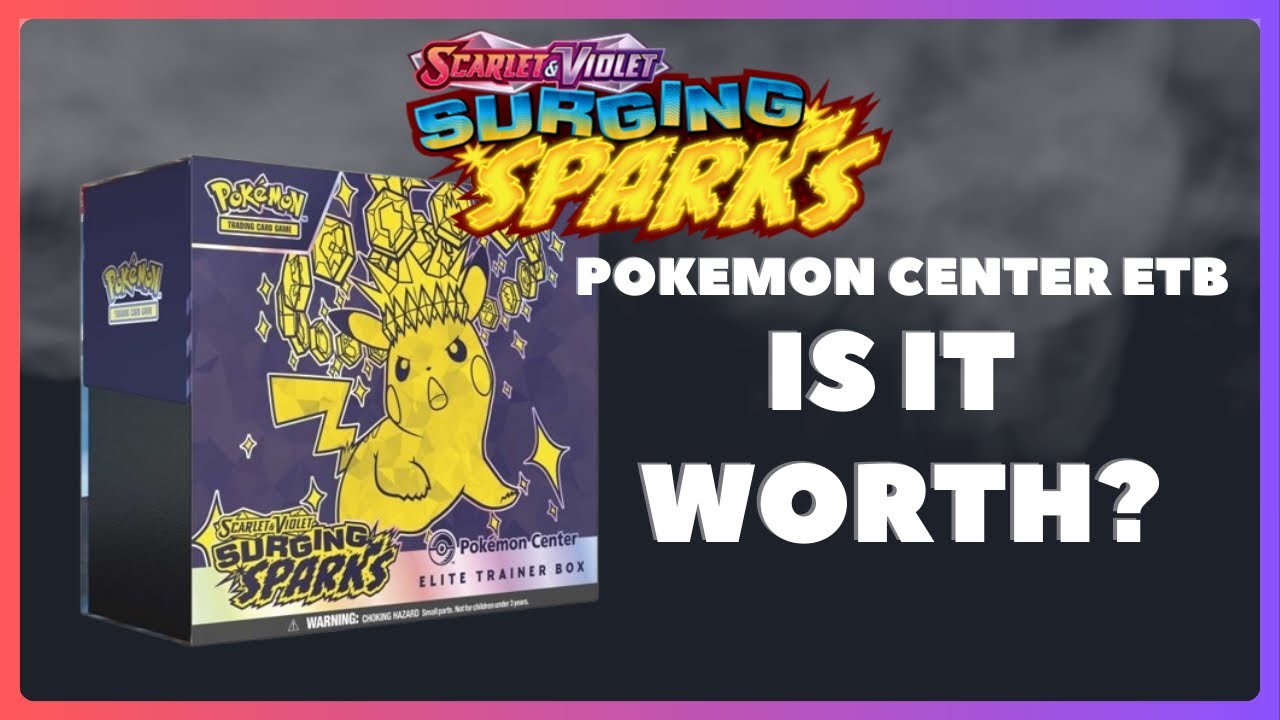 What's inside a POKEMON CENTER ETB of Surging Sparks? - YouTube