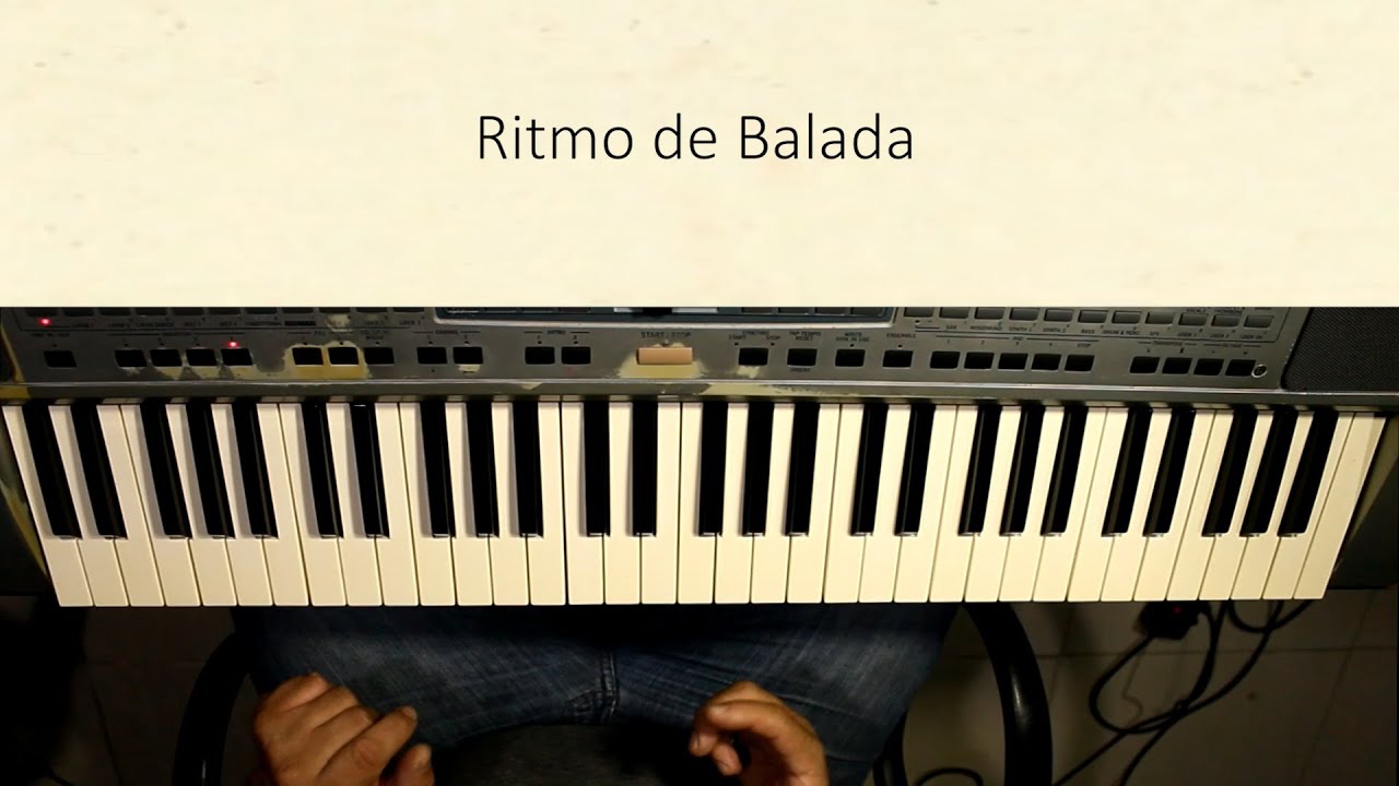 Como Tocar Ritmo de Balada no Teclado - Compasso 6/8 - Iniciantes - YouTube