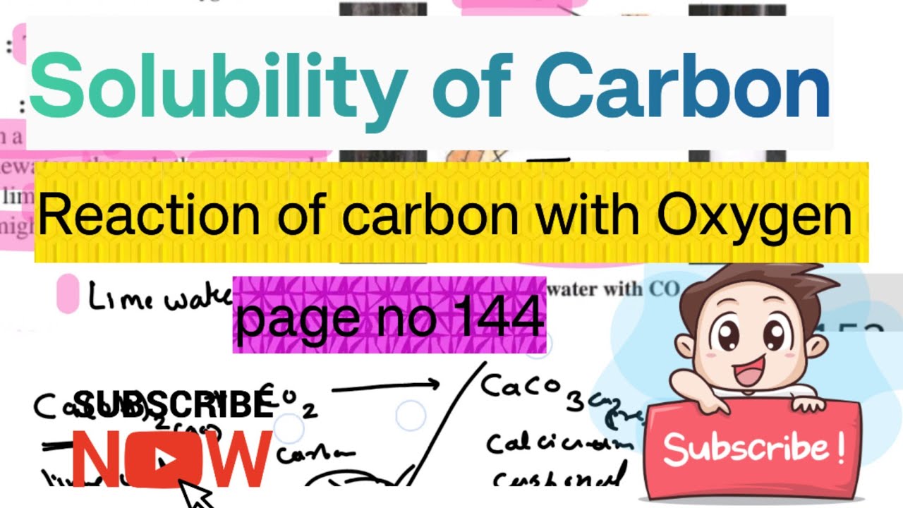 Solubility of carbon | reaction of carbon with Oxygen| use ur brain ...