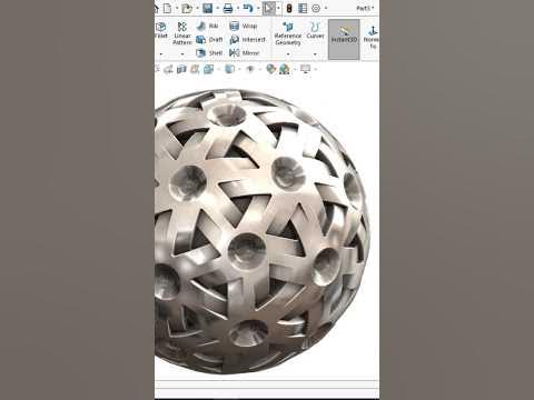 Magic Ball in Solidworks. Watch the full tutorial on my YouTube channel. #solidworks #design ...