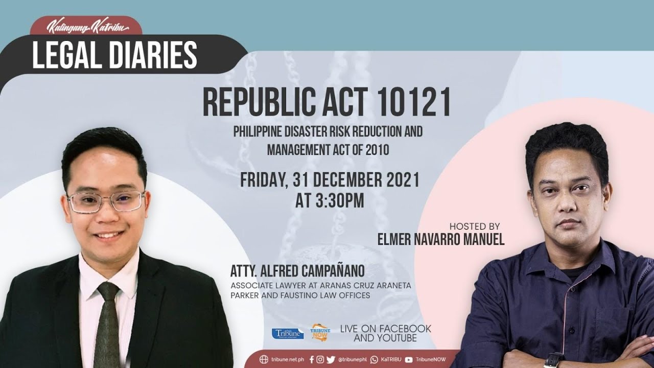 Republic Act 10121 | Legal Diaries | #KalingangKatribu - YouTube