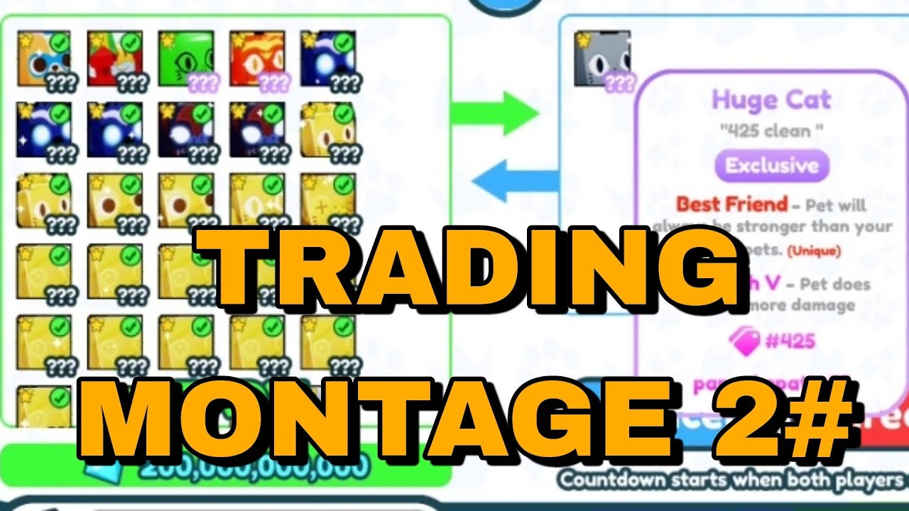 425# HUGE CAT!|TRADING MONTAGE#2|PETSIMX - YouTube