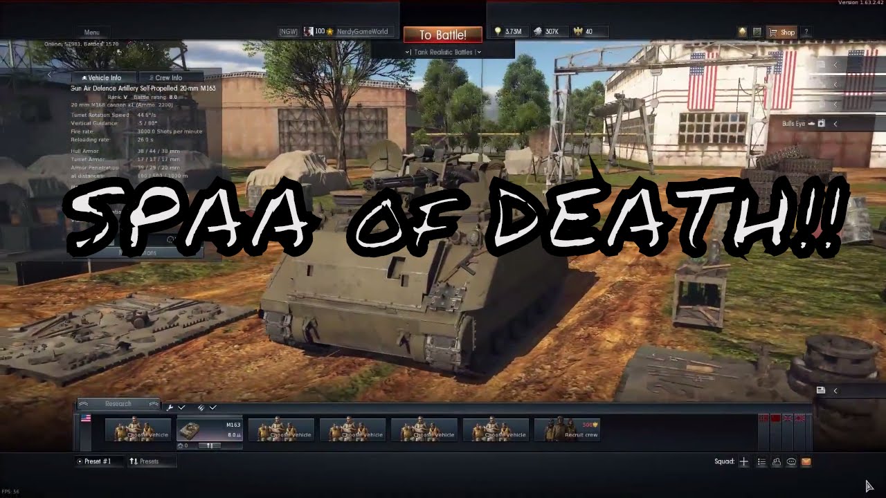 M163 VULCAN! - Literally SPAA of Death! - YouTube