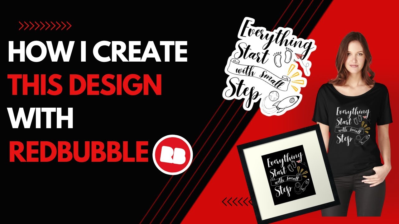 How I Create this Design with Canva for Redbubble | T-Shirt Design with Canva #redbubble #canva ...