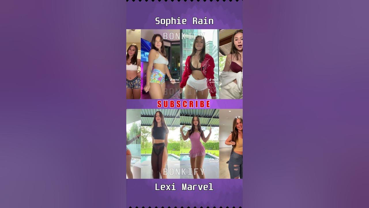 WHICH ONE??! LEXI MARVEL VS SOPHIE RAIN 🌶️ #bonkify #splitview #thicc - YouTube