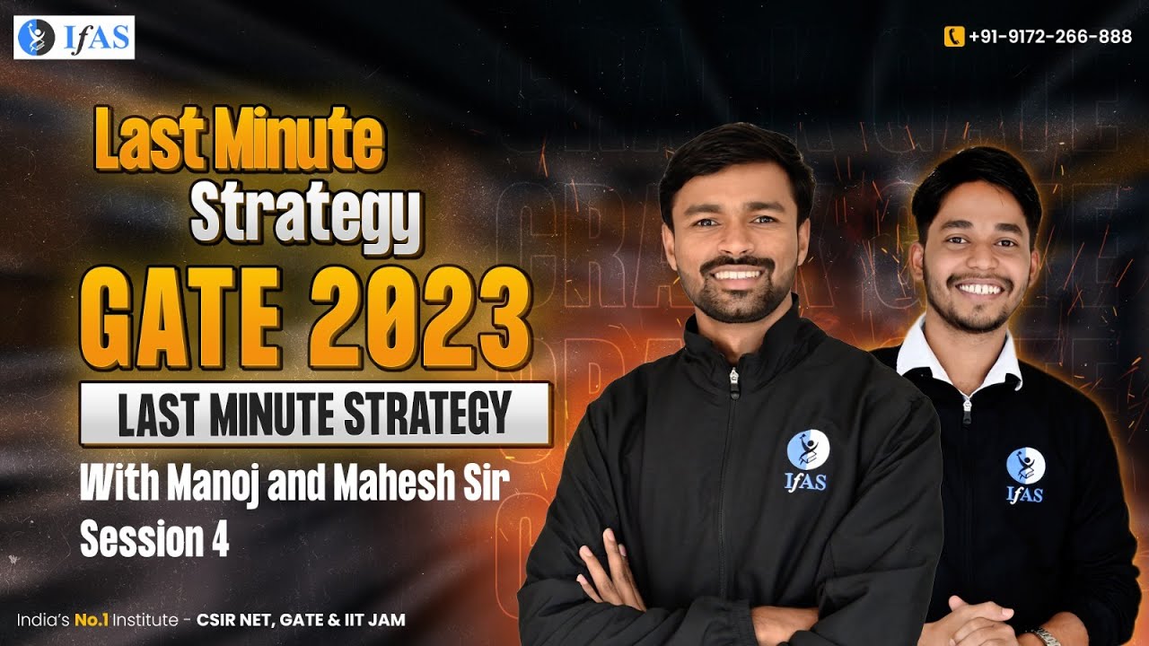 Last Minute GATE Mathematics Preparation Strategy for 2023 Exam | Crack ...