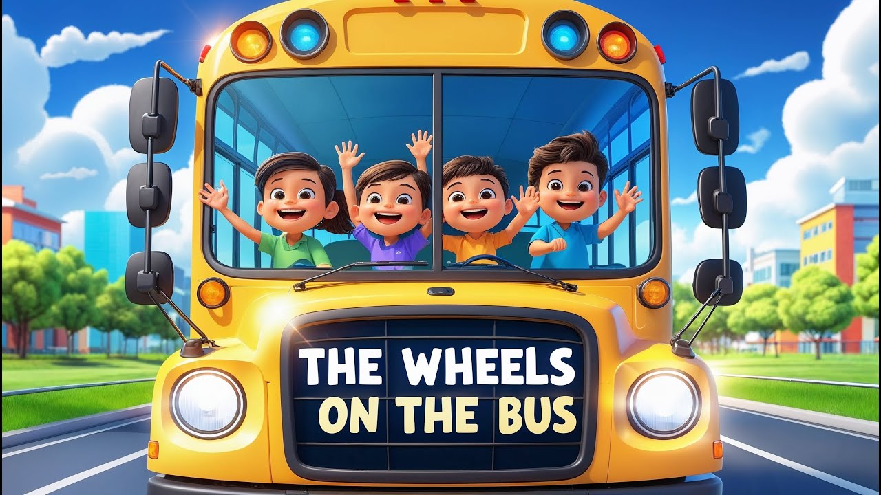 The Wheels on the Bus 🚍 | Fun Kids Song & Sing-Along 🎶 | Best Nursery ...
