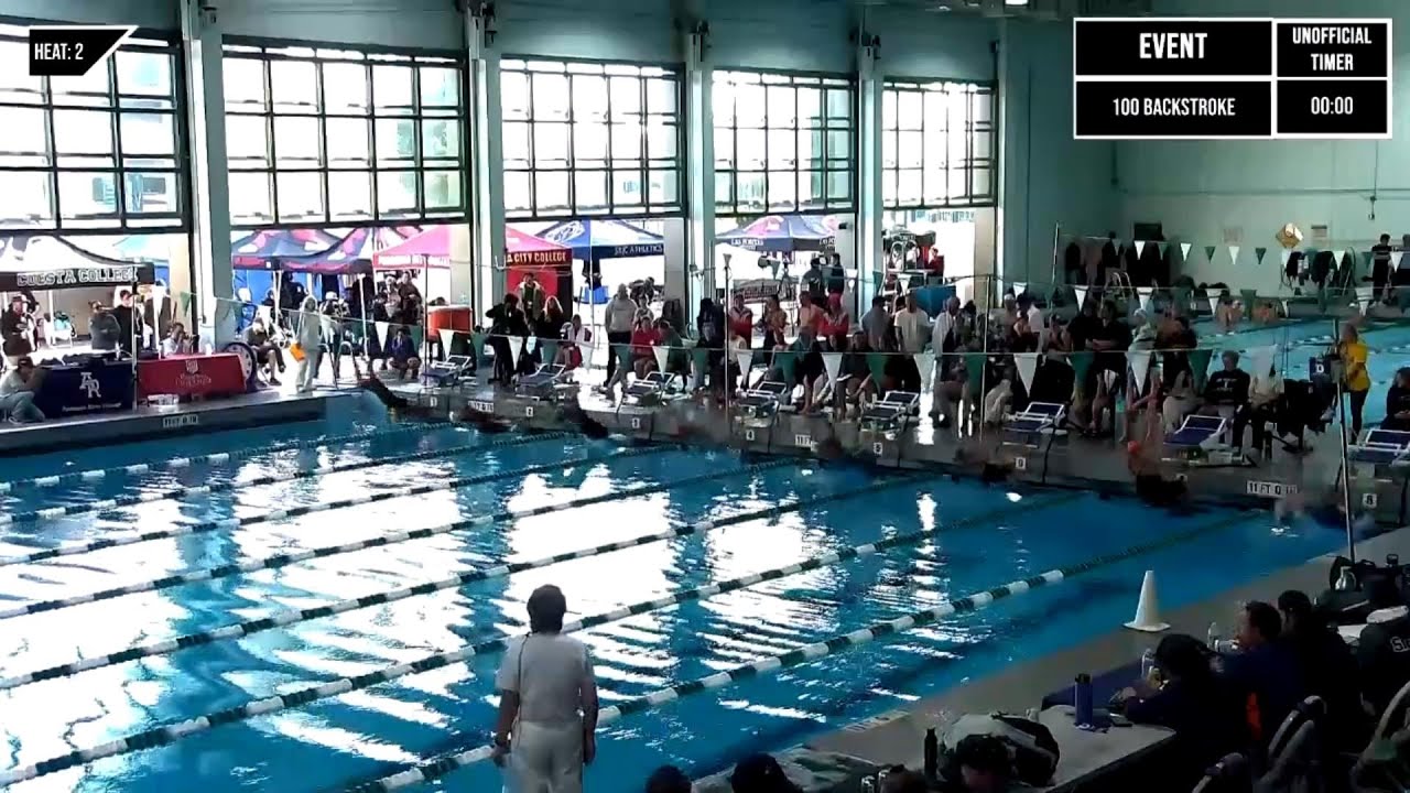 2023 CCCAA championship 05052023 pm women's 100 backstroke - YouTube