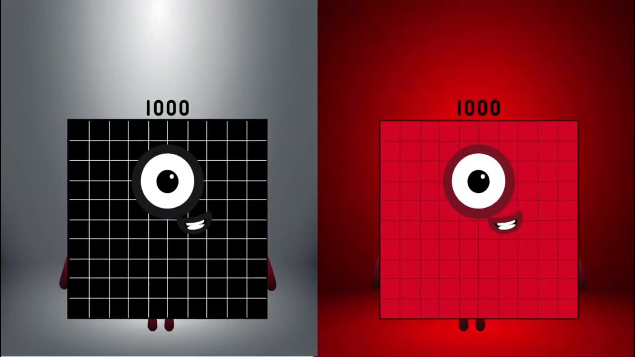 NEW NUMBERBLOCKS BAND But They Are MANIACS (100 to 1000) Normal VS ...