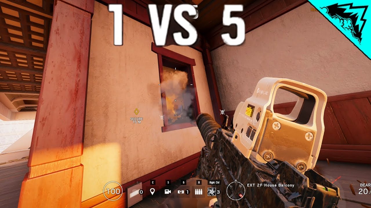 Siege: 1v5 - Rainbow Six Siege Gameplay Highlights - YouTube