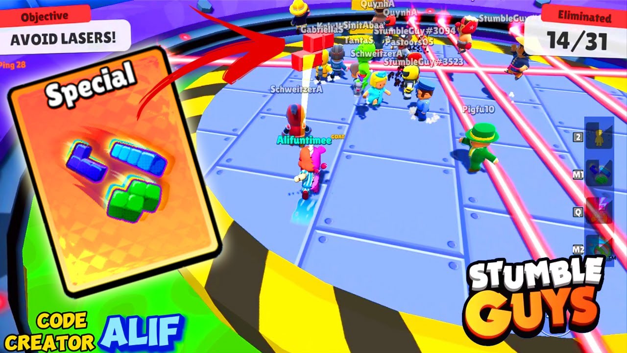 NEW EMOTE SPECIAL TOSS A BLOCK TETRIS - STUMBLE GUYS - YouTube