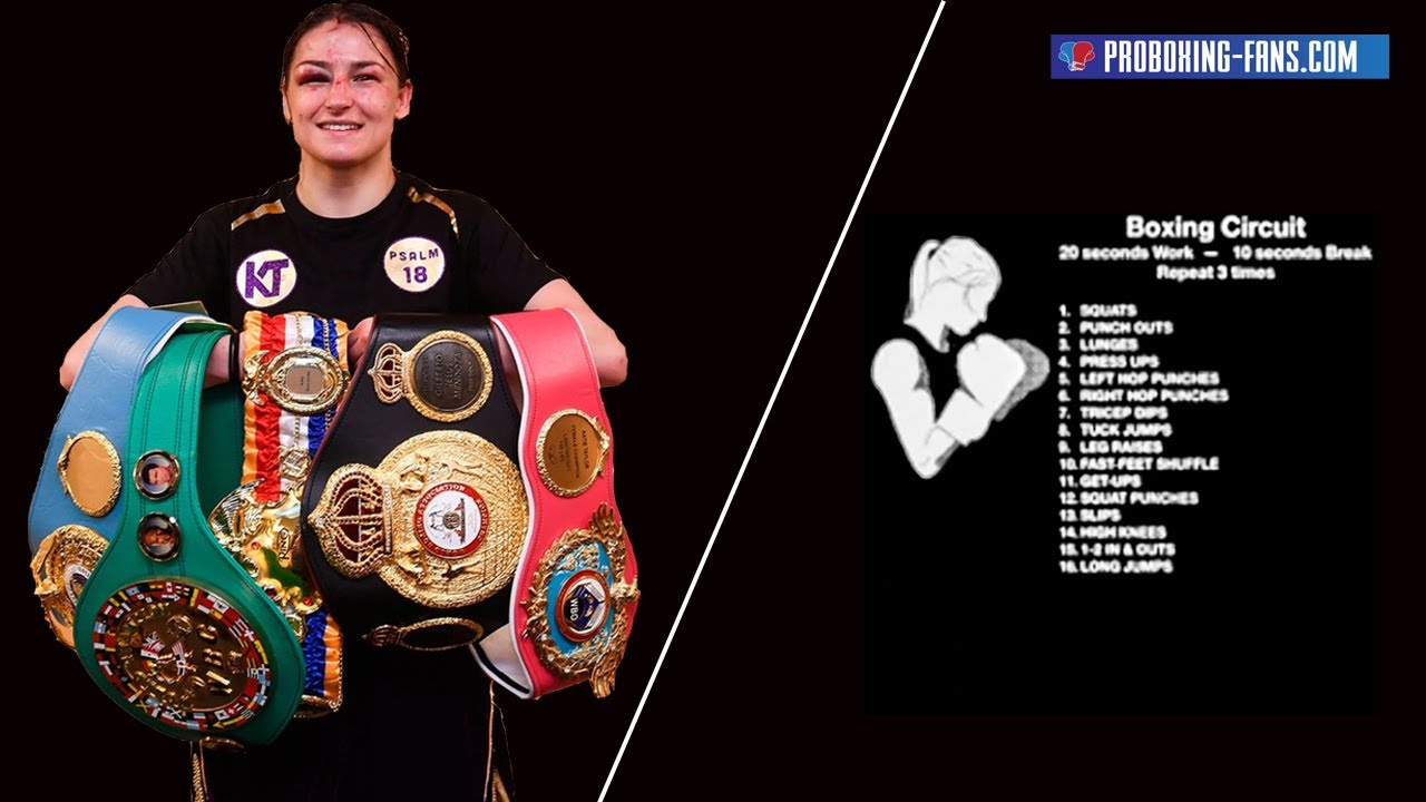 WORLD CHAMPION WORKOUT! KATIE TAYLOR SHOWS PERFECT 16 STEP WORKOUT TO ...
