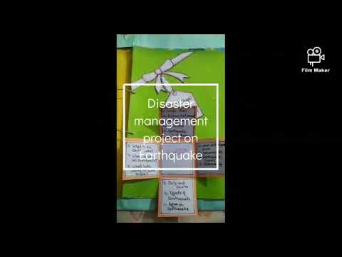 Disaster management project on Earthquake ,class 9 - YouTube