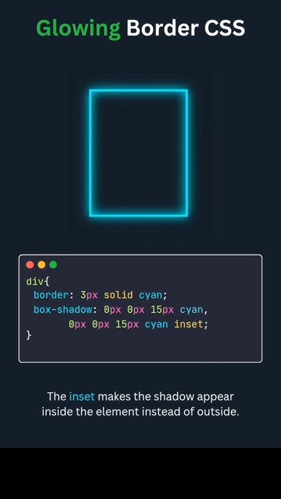 Shadow inside the element #css #webdesign - YouTube