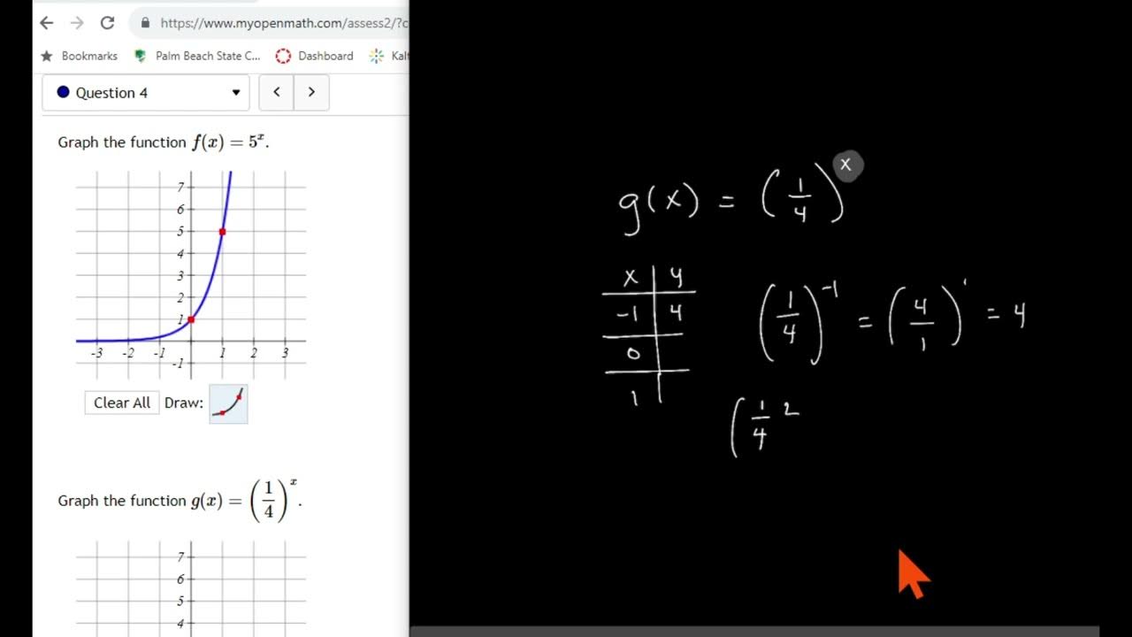 Graphing Exponential Equations in My Open Math using the TI 36x Pro ...