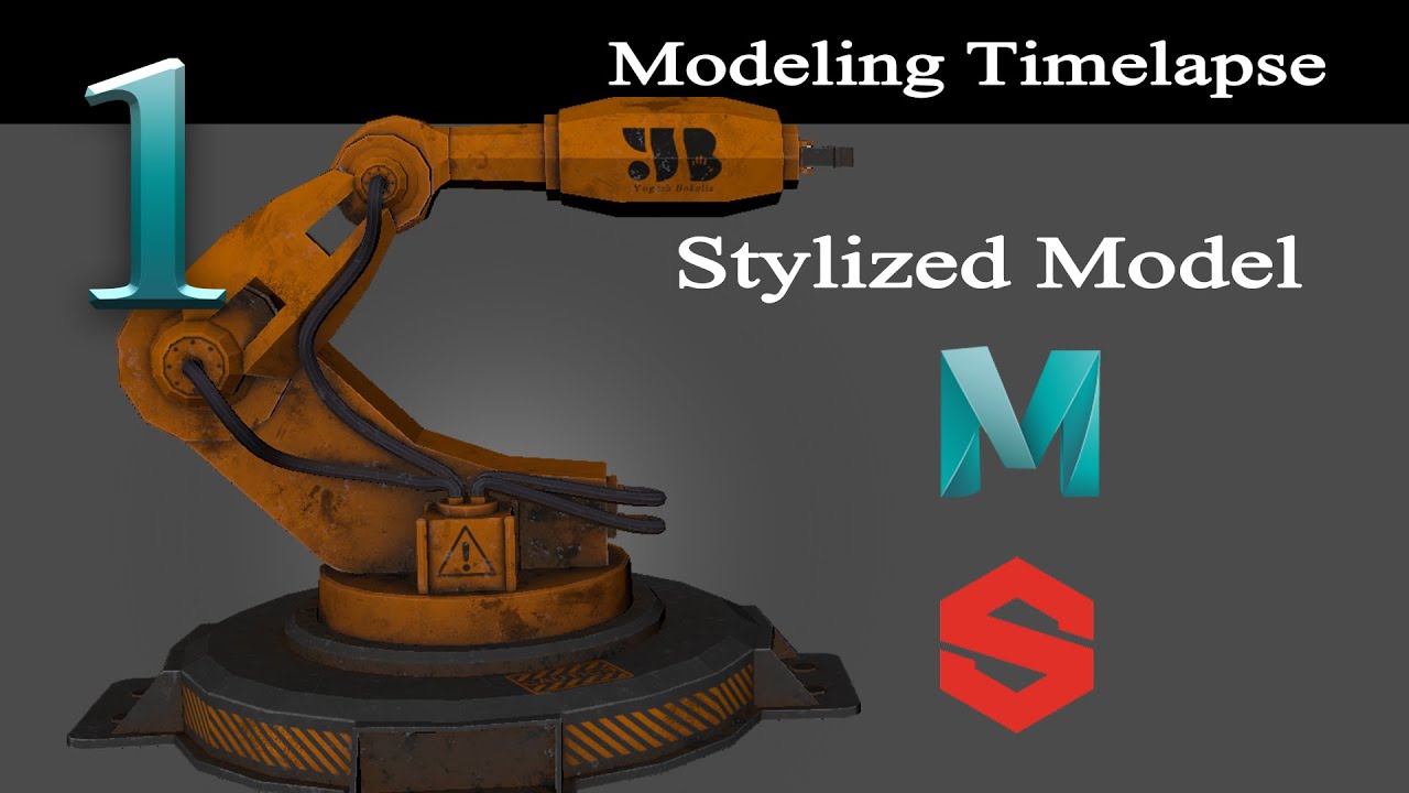 #Mechanical #Arm 3D Modeling Time-lapse in Autodesk Maya |Part-1 - YouTube